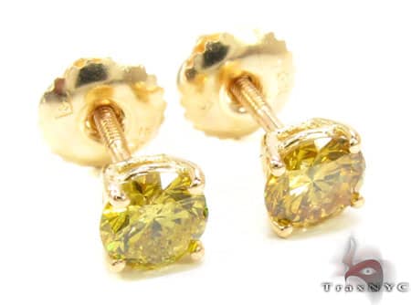 Canary diamond earrings for mens store