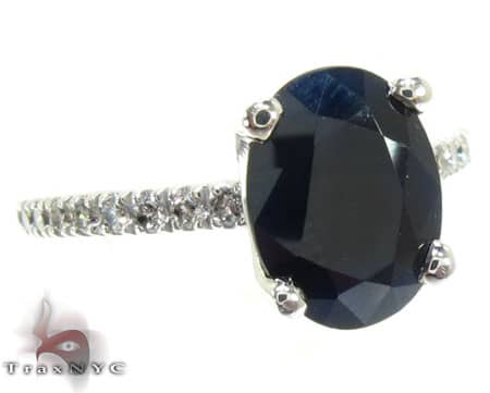 Ladies Black Sapphire Ring 19684