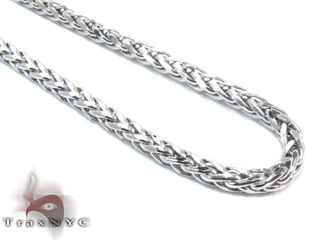 White Gold Chain 16 Inches 3mm 8. 23028