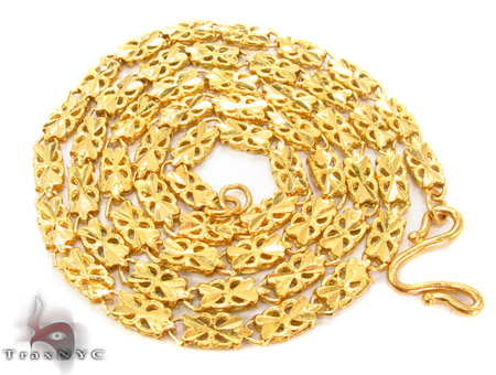 24K Yellow Gold 18 Inches 4mm 33327