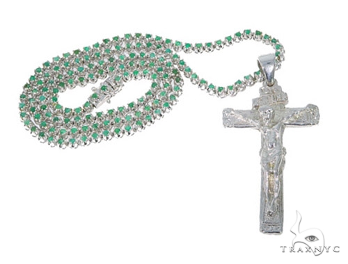 Emerald crucifix store