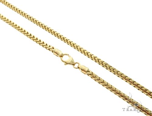 14K Yellow Gold Franco Link Chain 22 Inches 3.5mm 61573
