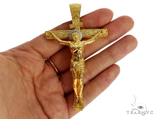Diamond jesus cross pendant store