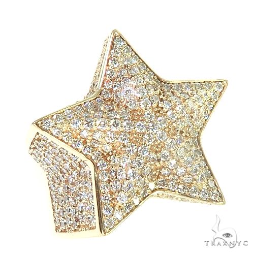 14K Gold Star Diamond Ring 66731