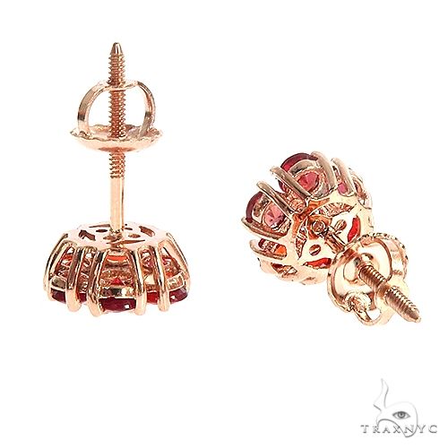 Red Diamond Earrings For Men