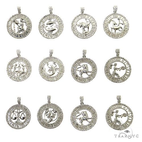 Silver zodiac sign pendants - Horoscopeaz.com